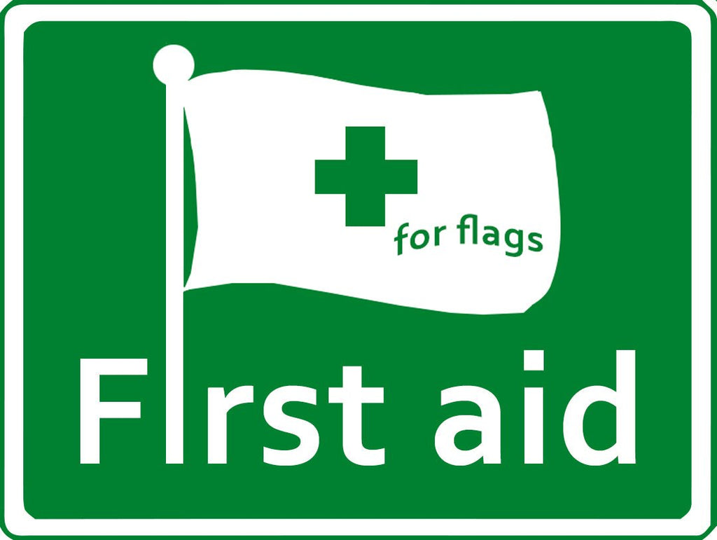 First aid for flags at Flag Studio