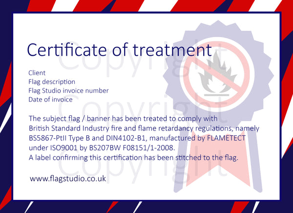 Fire Safe Certificate