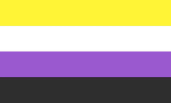 Quality affordable UK made custom non-binary PRIDE flags, stitched and ...